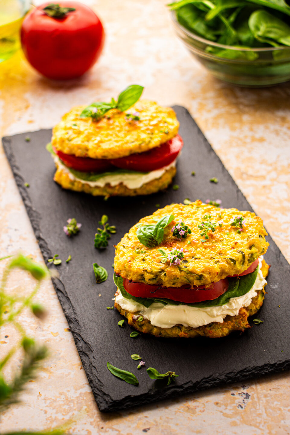 Burger di pollo e zucchine facili!