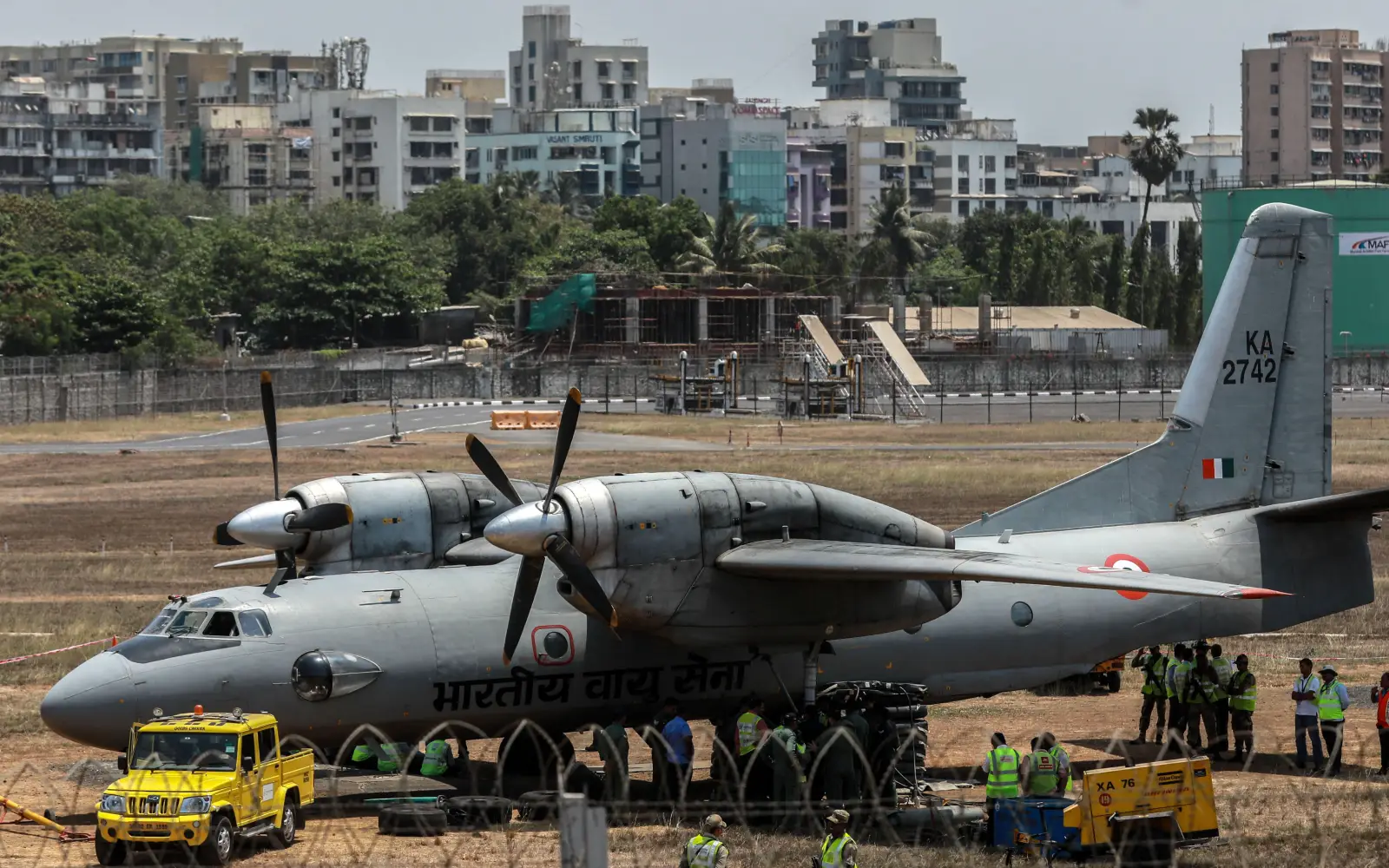 Military transport plane crashes in India