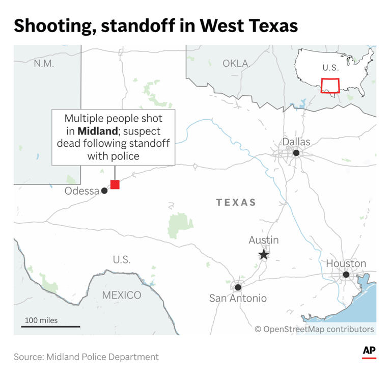 Shooter kills 1 and injures 10 in Texas days after firing at a police ...