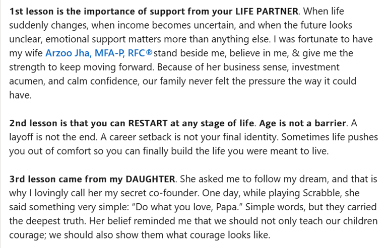 'Do what you love, papa': How a little girl's simple advice helped her ...
