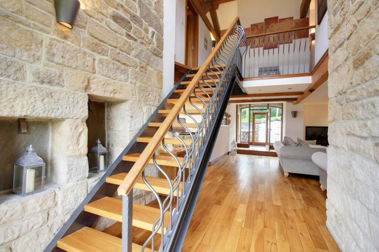 Detached Grade II listed Todmorden barn conversion with annexe is on ...