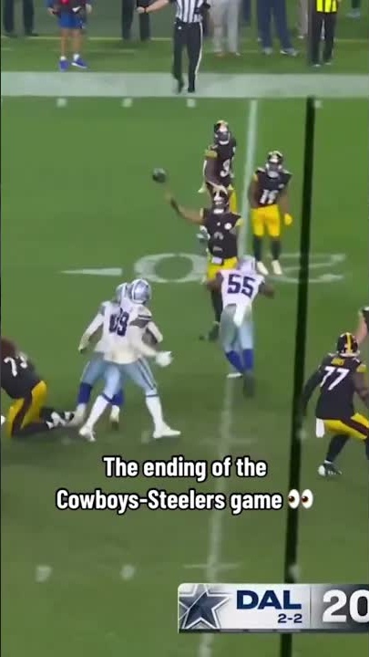 The Ending of Cowboys vs Steelers