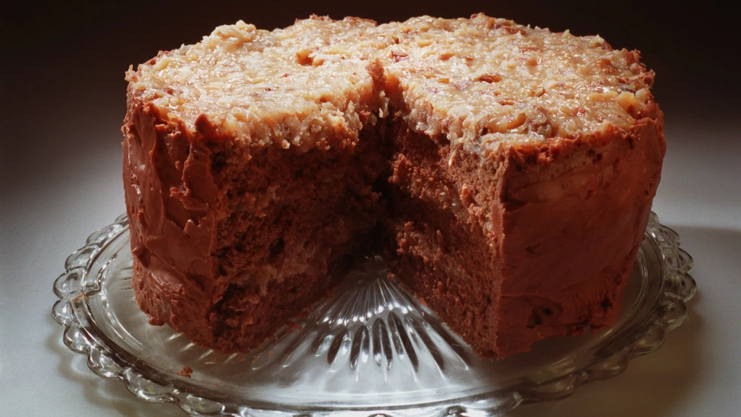 German chocolate cake ingredients and techniques
