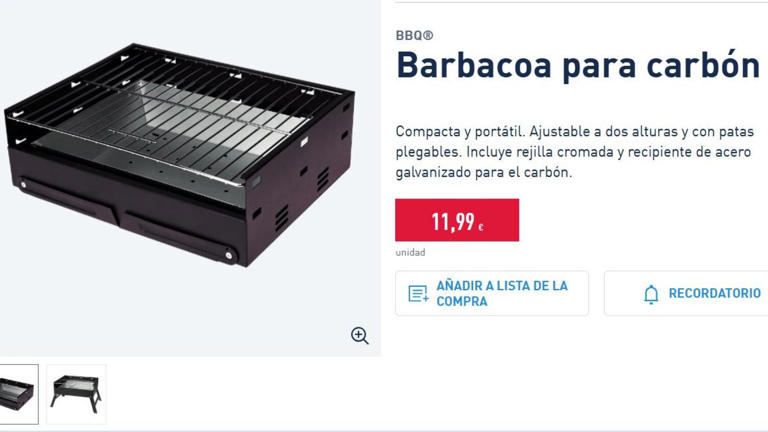 Llega a Aldi la nueva barbacoa portátil más barata: está disponible por ...
