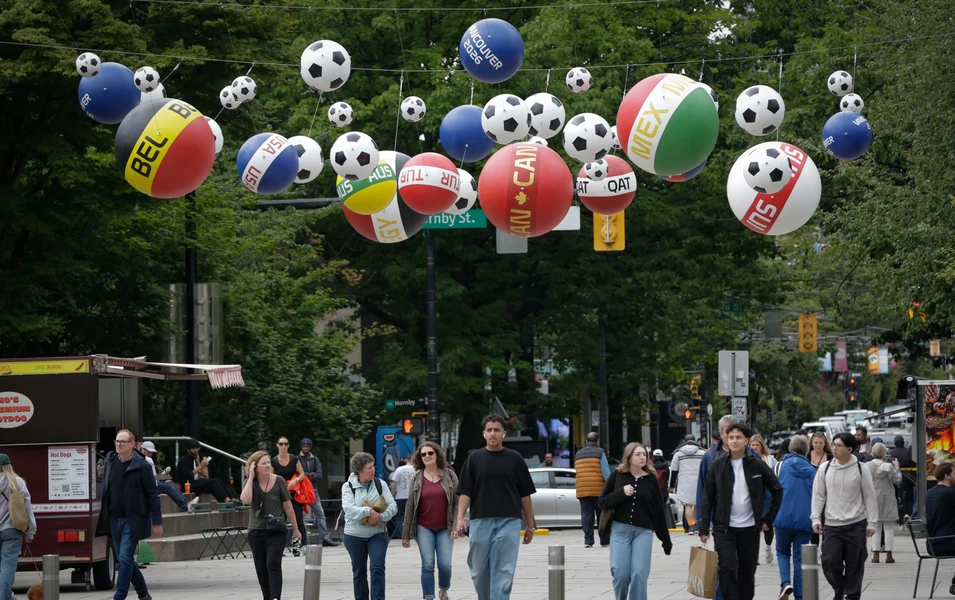 Granville Street transforms into World Cup pedestrian hub