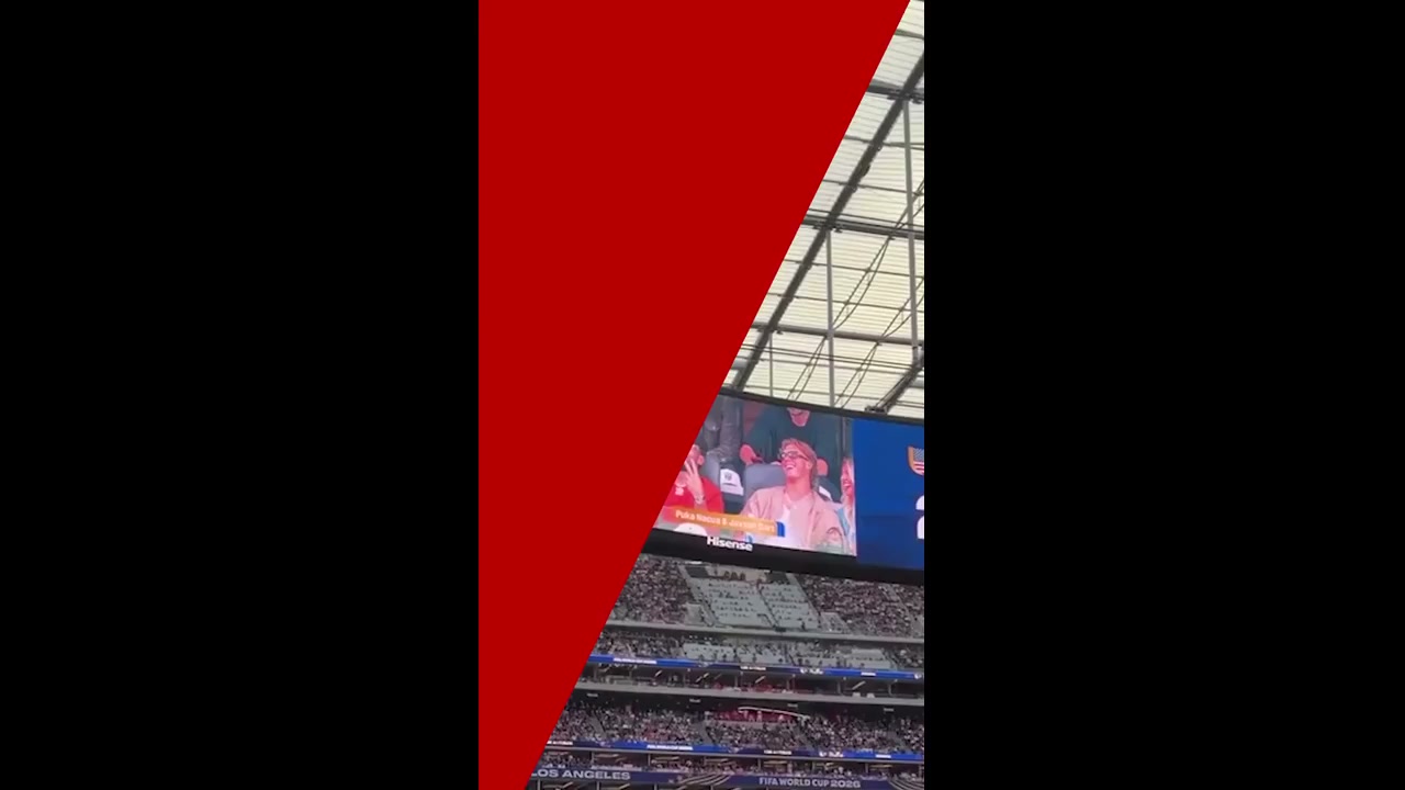Puka Nacua at Team USA World Cup match following rehab stint