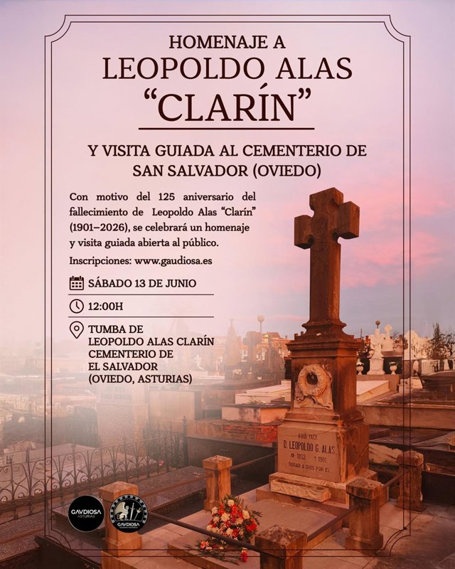 Un acto recuerda a Leopoldo Alas 'Clarín' este sábado en Oviedo ...