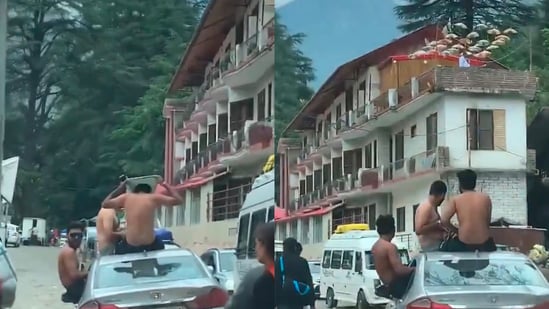 Tourists seen hanging out of moving car in Kasol, viral video sparks ...