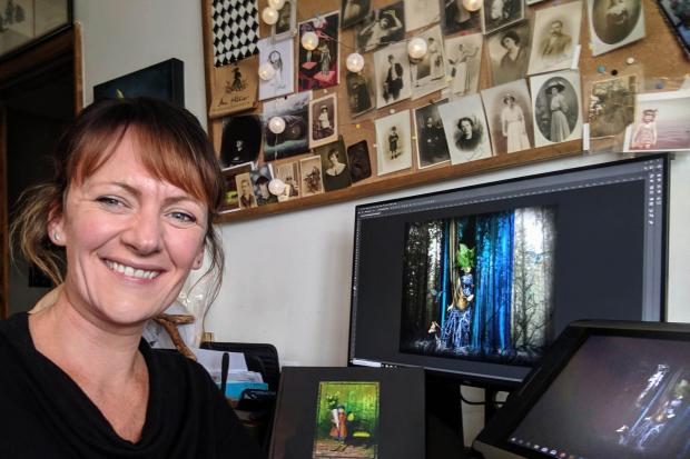 Artists explore different collage-making techniques
