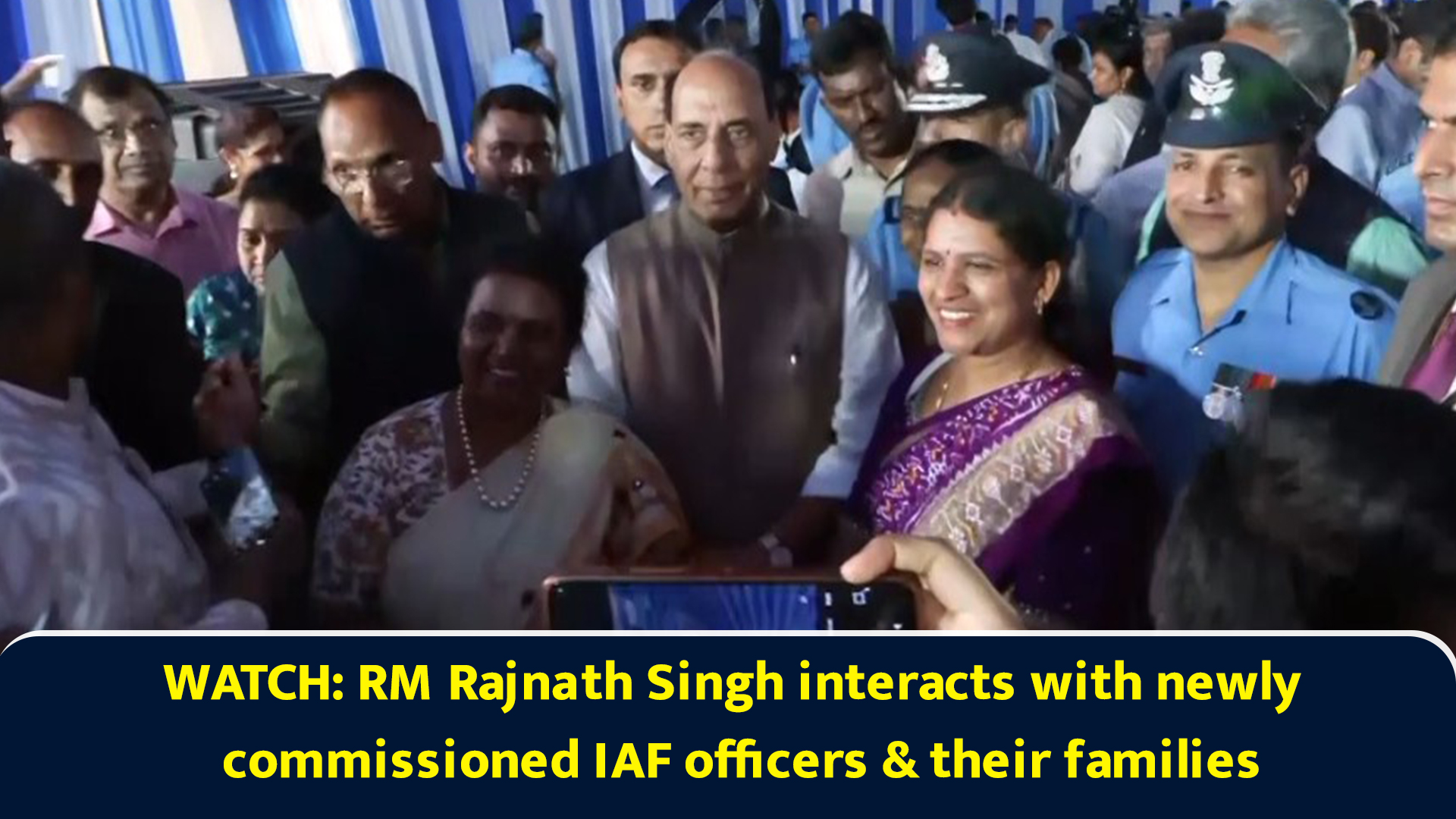 Watch: RM Rajnath Singh interacts with newly commissioned IAF officers ...