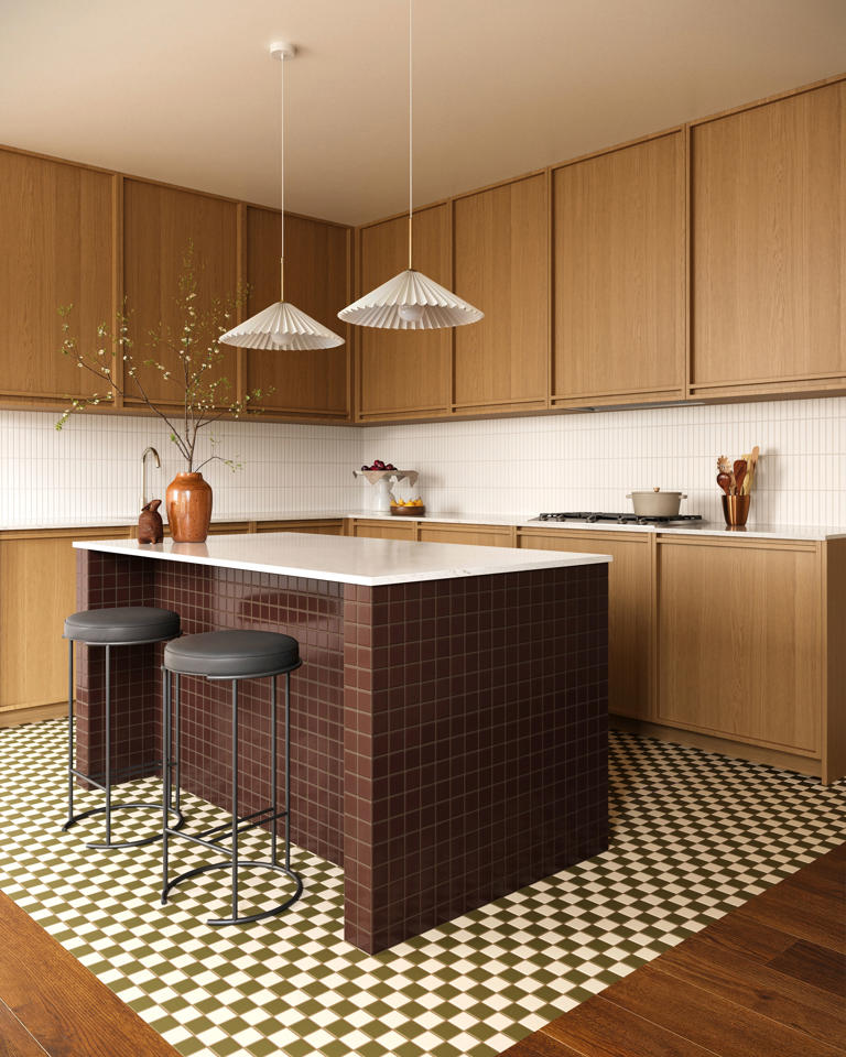 Kitchen 'tile rugs' give small spaces a charming focal point