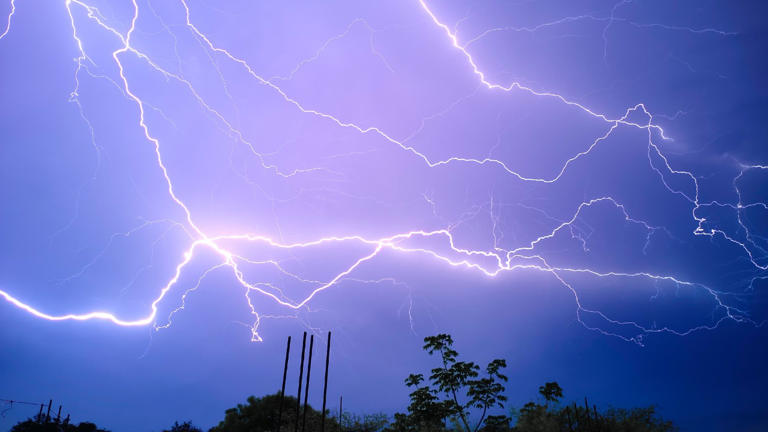 A bolt of lightning is roughly five times hotter than the surface of ...