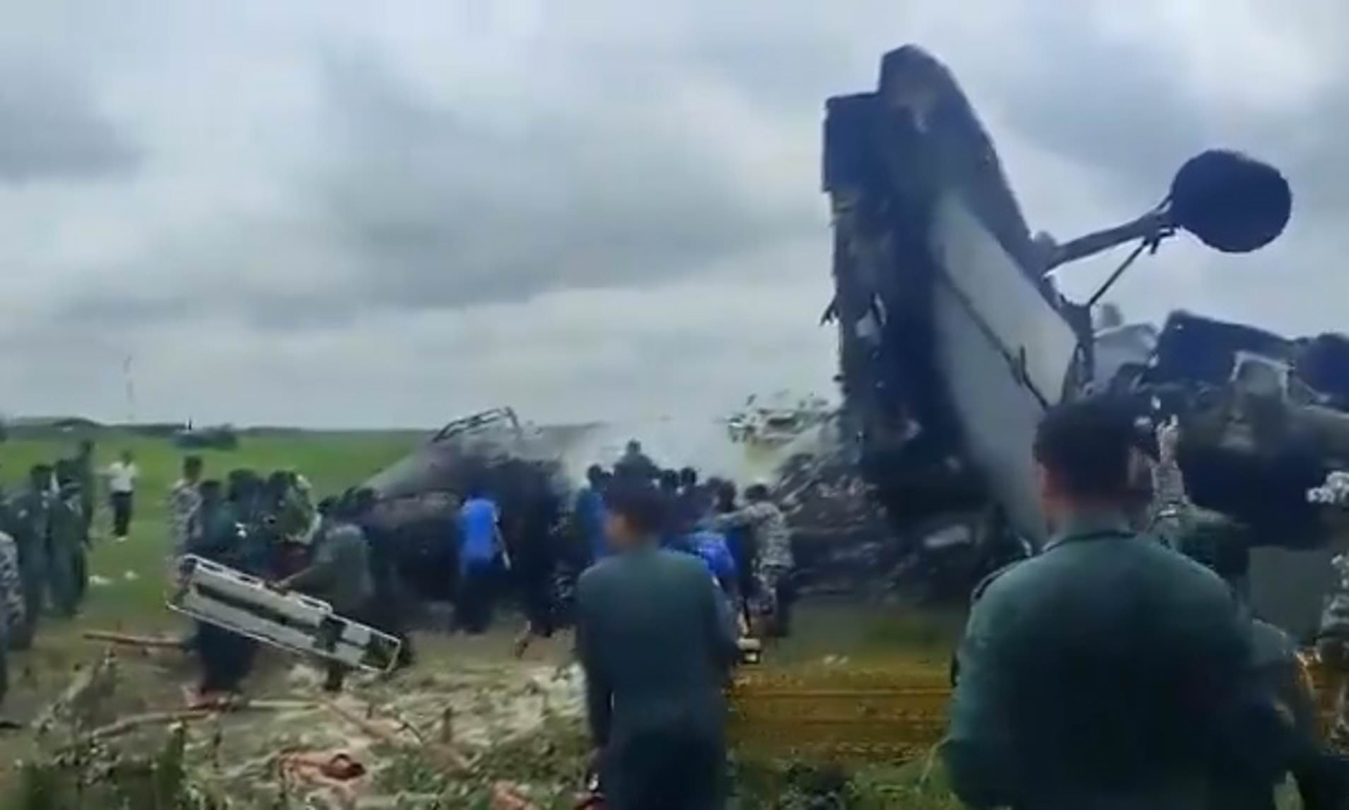 Five air force crew die as military plane crashes while trying to land ...