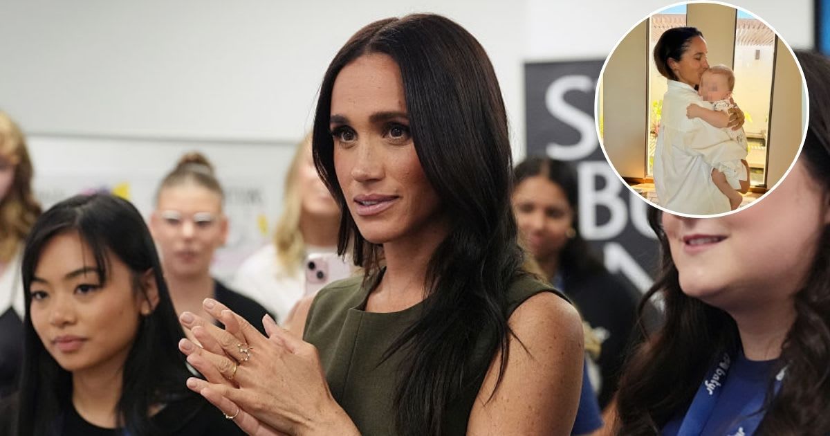 Meghan Markle drops the perfect Prince Harry joke while posing with an ...