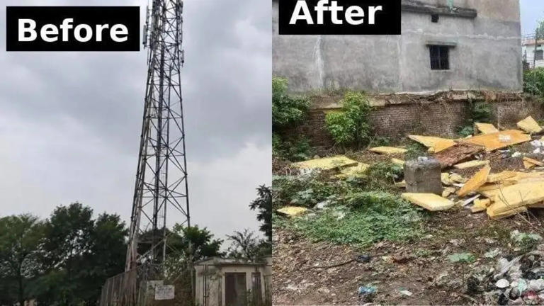 How did a 40-metre mobile tower vanish from Bihar’s Dumraon?
