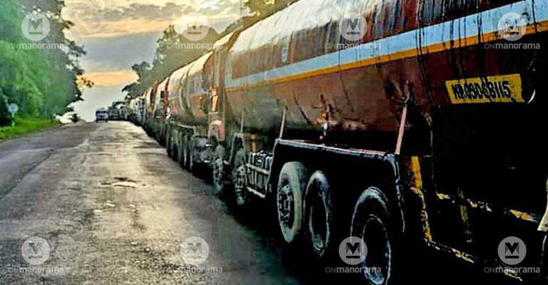 Parked tankers, crumbling road make Refinery Road in Kochi a safety ...