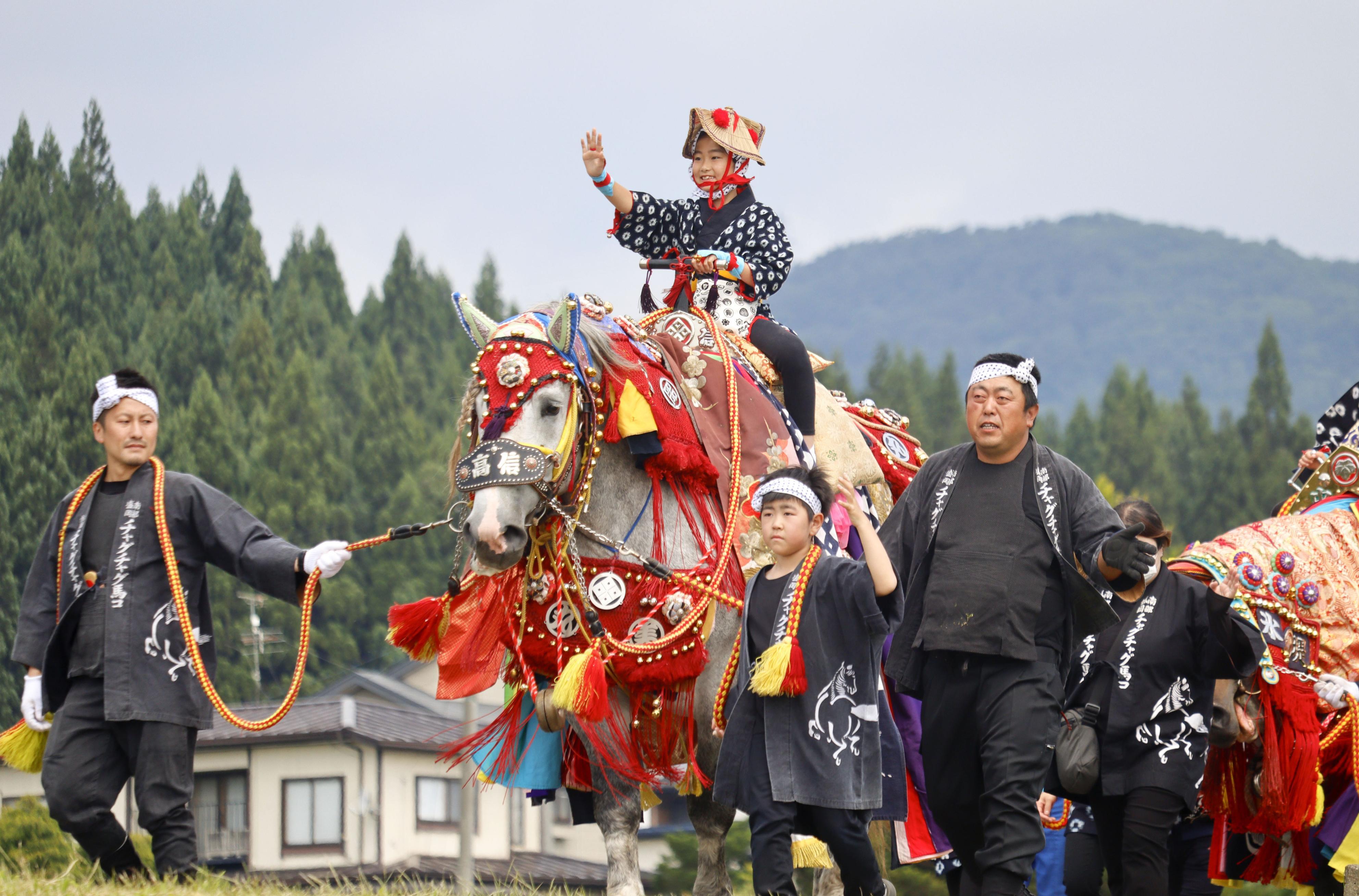 Horse parade "Chagu Chagu Umakko" held in Japan's Iwate Prefecture