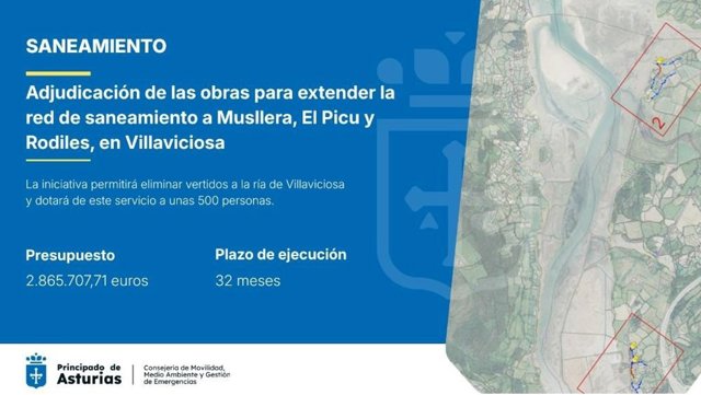 Adjudicadas las obras de saneamiento de Musllera, El Picu y Rodiles por ...