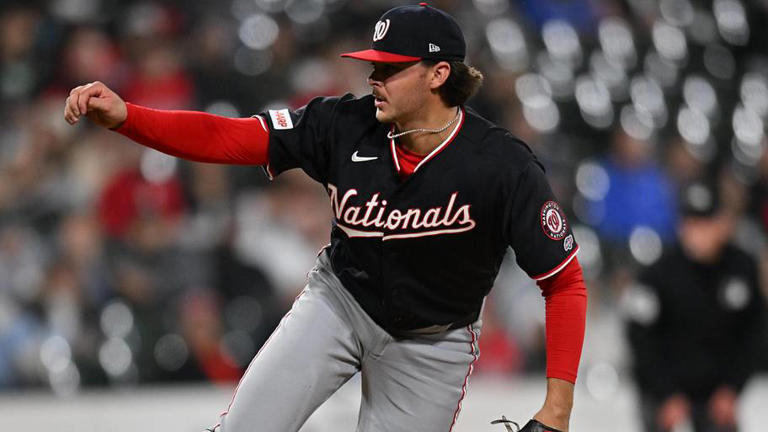 Nationals option right-handed pitcher to minors after positive outing