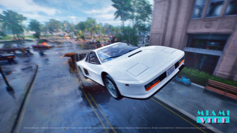 I drove a car through a collapsing movie set in Stuntman: Hollywood ...