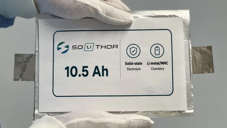 Solid-state battery cell hits 465 Wh/kg density, targets aerospace and ...