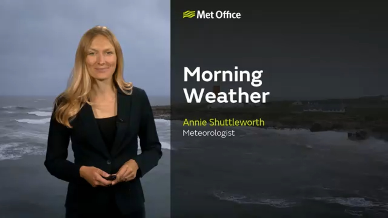 Met Office Saturday morning weather forecast