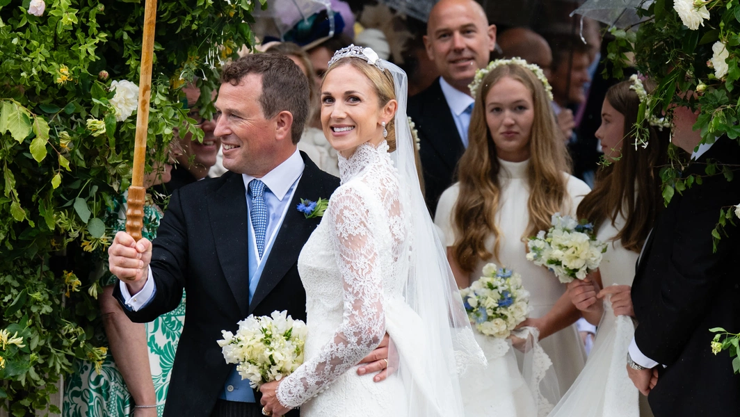 Floral tributes at Peter Phillips’ royal wedding