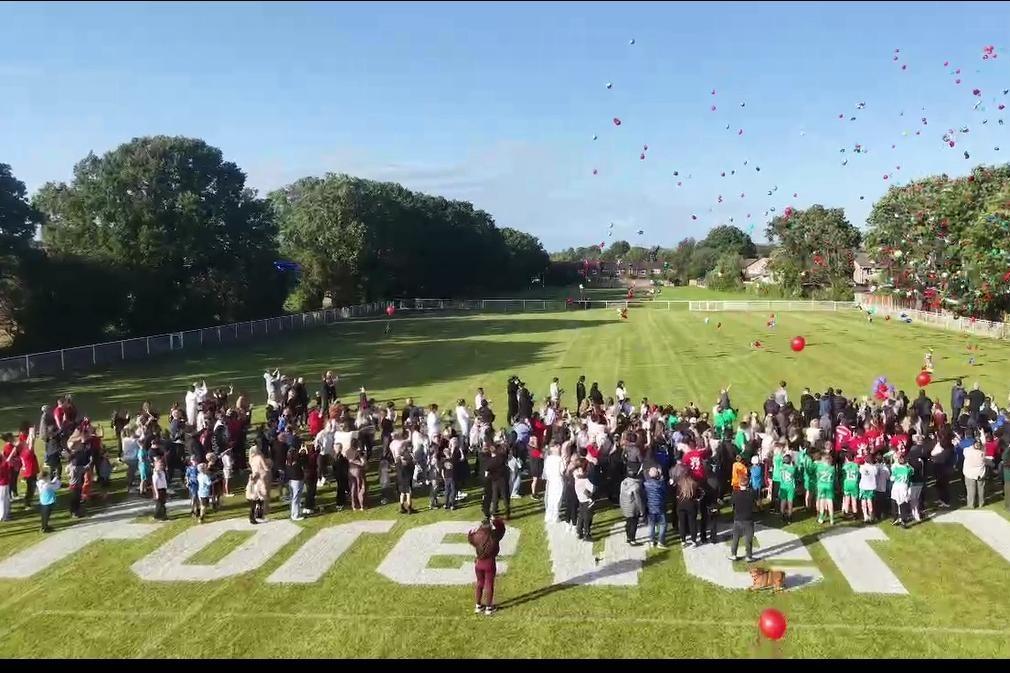 Hundreds turn out for balloon release at Charnock Richard FC for Cole ...