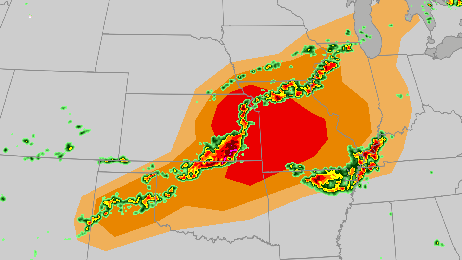 Severe threat returns to Plains, Midwest Saturday