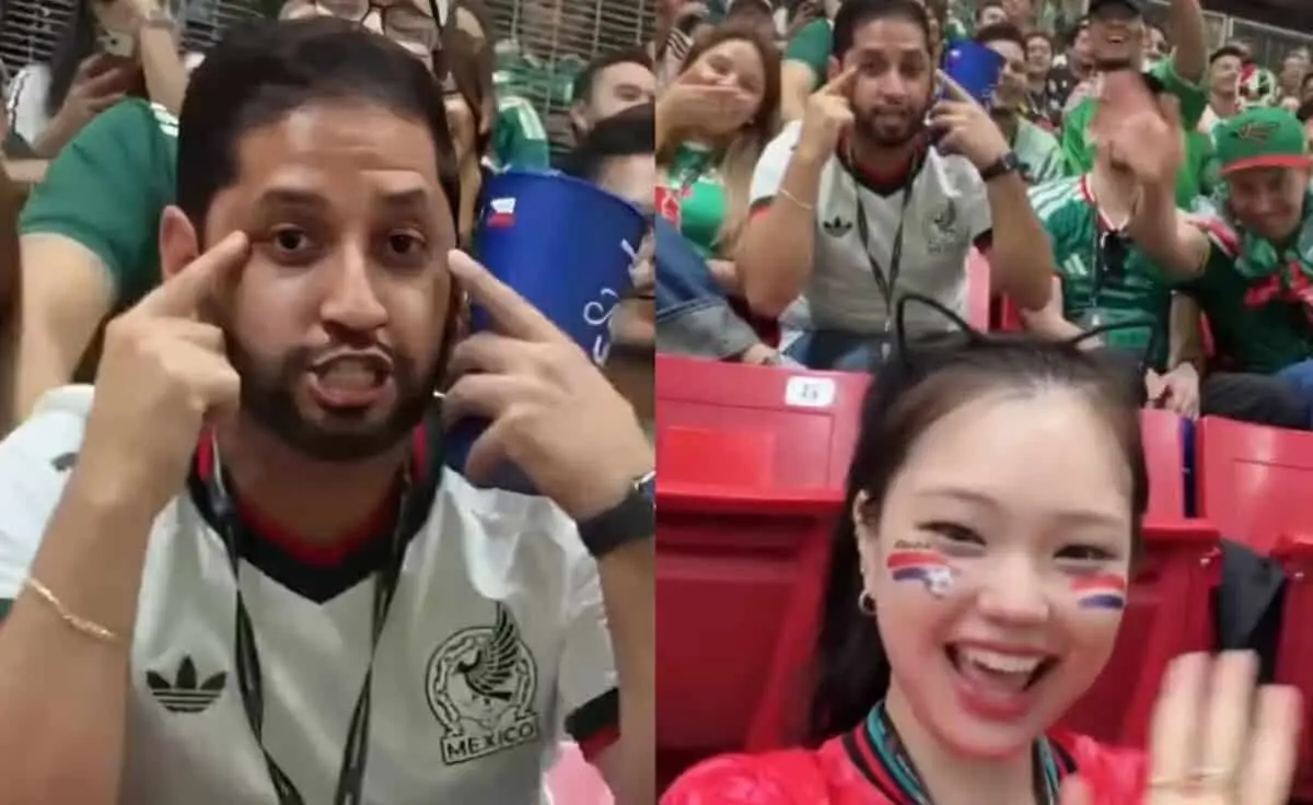 Identifican a mexicano racista que discriminó a una aficionada coreana ...