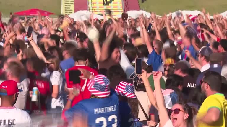 Ecstatic US fans celebrate win over Paraguay in World Cup opener