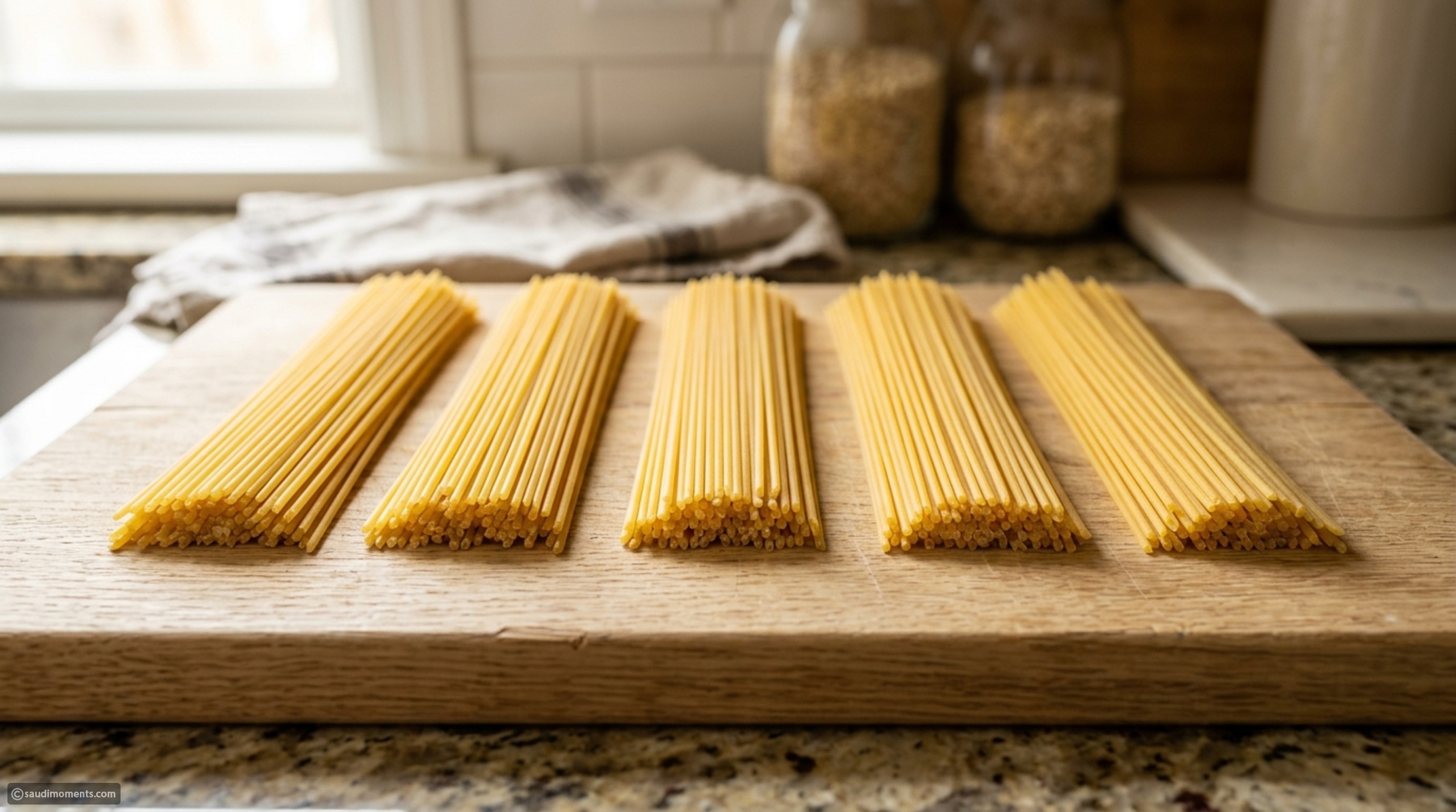 Instructions for making spaghetti in the microwave with noodles and sauce