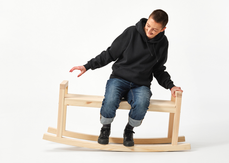 IKEA's new rocking bench is designed to bring joy to your home