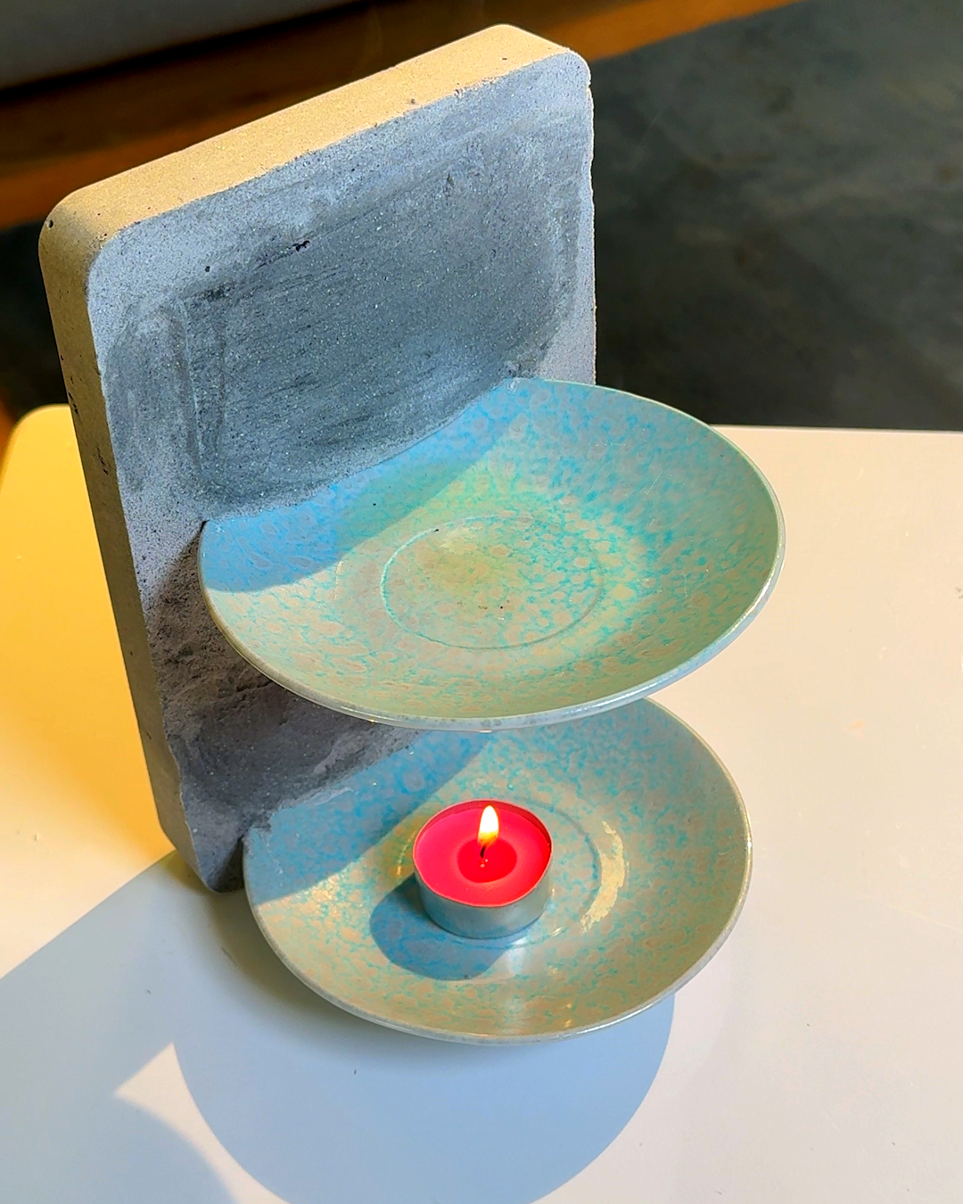 Handcrafted cement pieces for everyday use