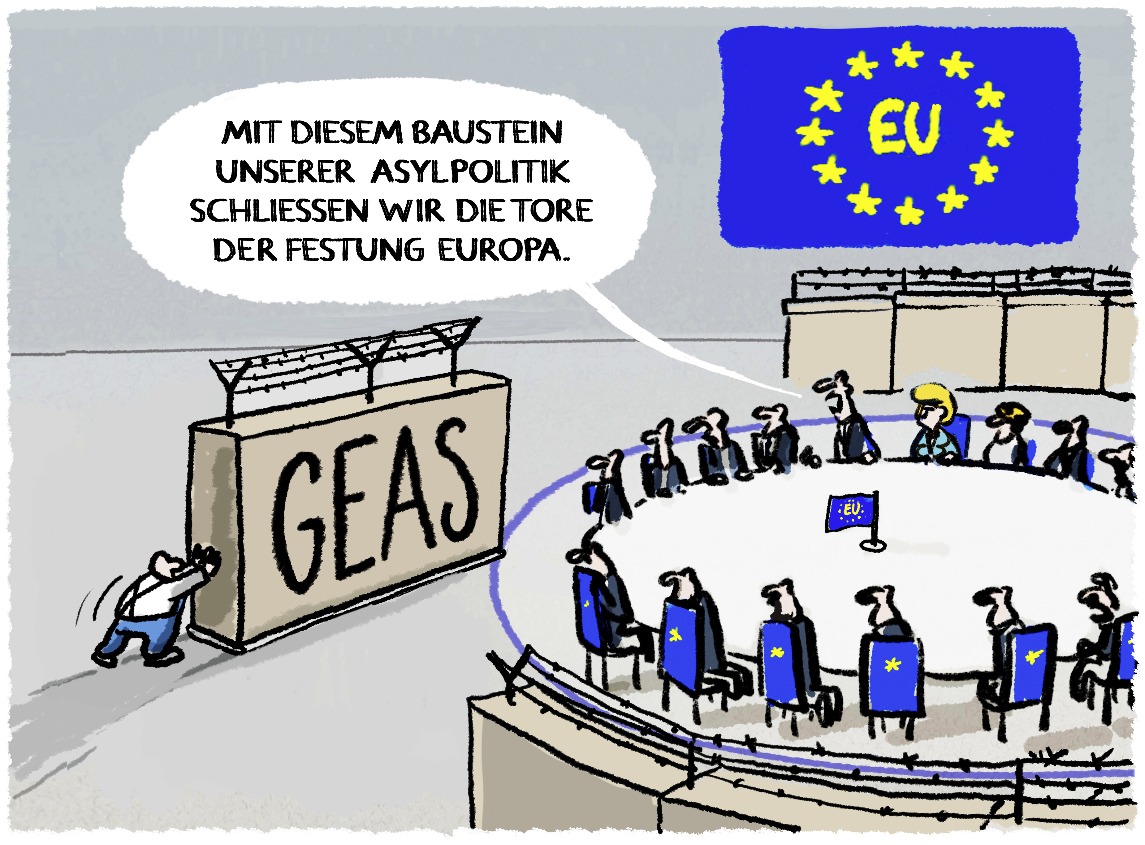 Karikaturen: Ein Strich sagt mehr als Politik