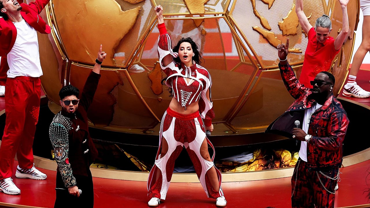 Nora Fatehi, Michael Bublé lead fiery red FIFA World Cup opening ...
