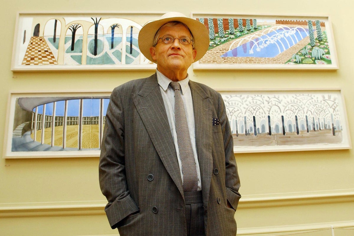 David Hockney’s funeral takes place with just two in attendance