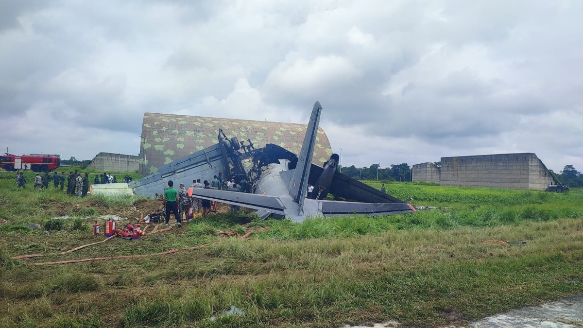 IAF jet crashes in Assam's Jorhat, had likely caught fire after landing