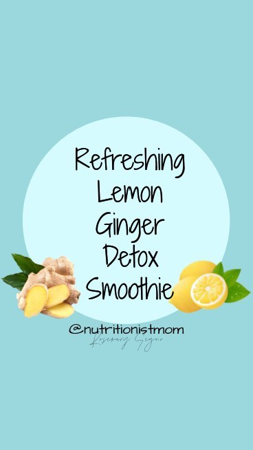 Detoxifying, lemon, ginger, mango smoothie 🧡💛