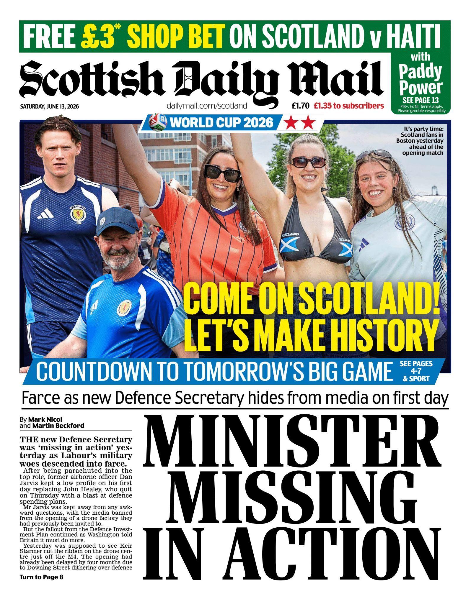 Saturday papers: 'American dreamland' in the World Cup