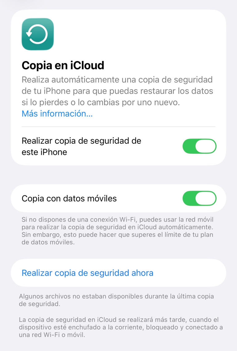 Cómo hacer una copia de seguridad del móvil antes de un viaje largo