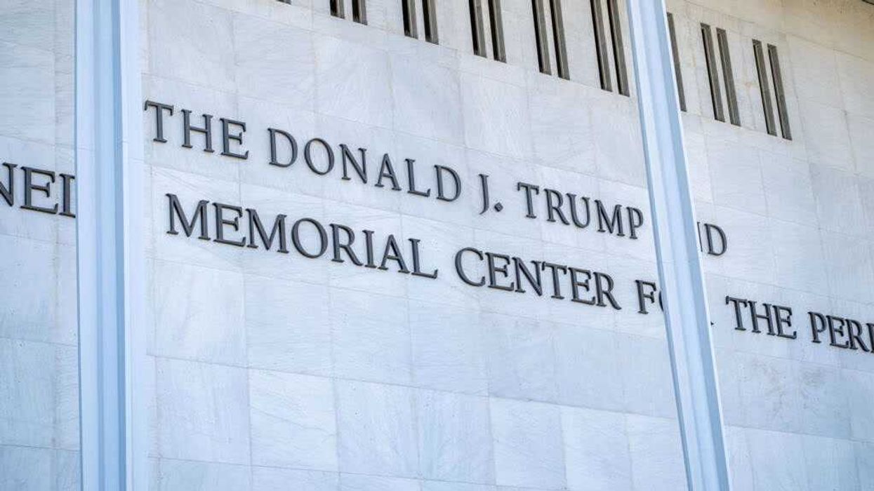 Poetic justice: Rainbow appears as Trump's name is removed from Kennedy ...