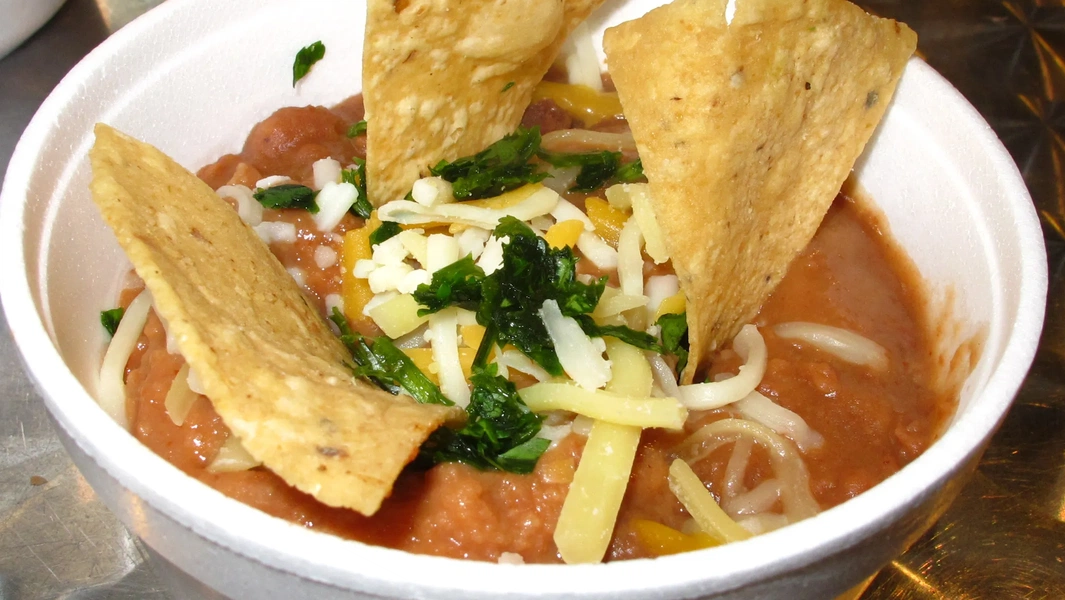 Upgrading canned refried beans with flavorful additions