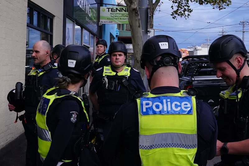 Pauline Hanson distances herself from neo-Nazi who crashed Melbourne event