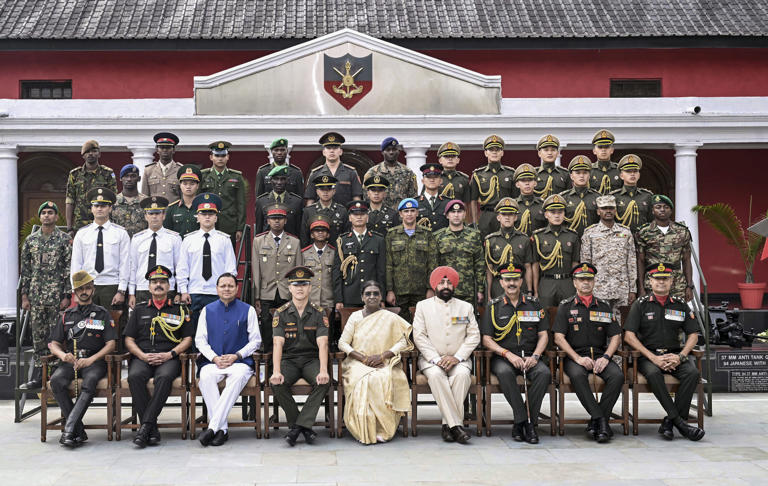 President Murmu reviews IMA passing out parade; first batch of nine ...