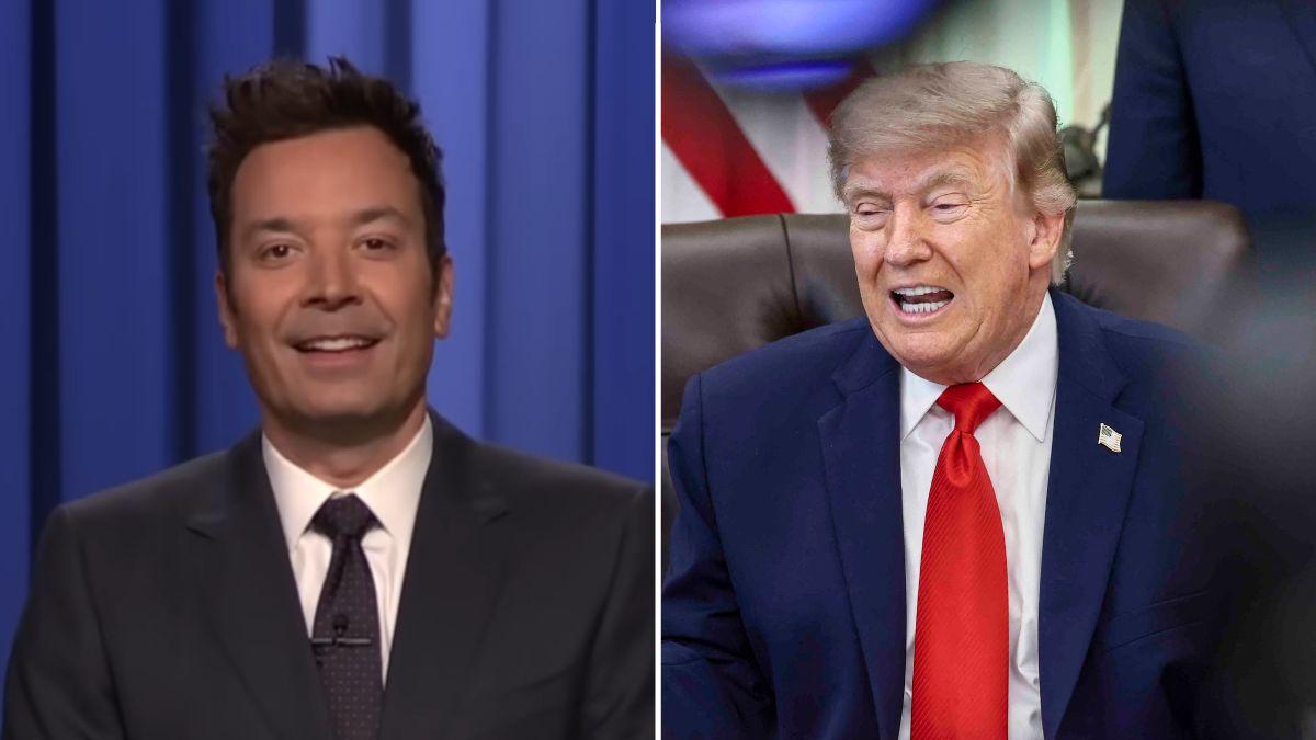 Jimmy Fallon’s Knicks jokes turn rare Donald Trump dunk into the story