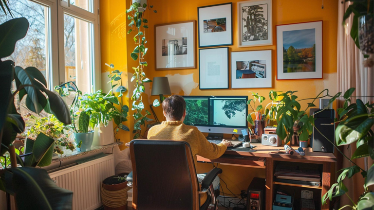 Simple home office setup tips for better productivity and comfort
