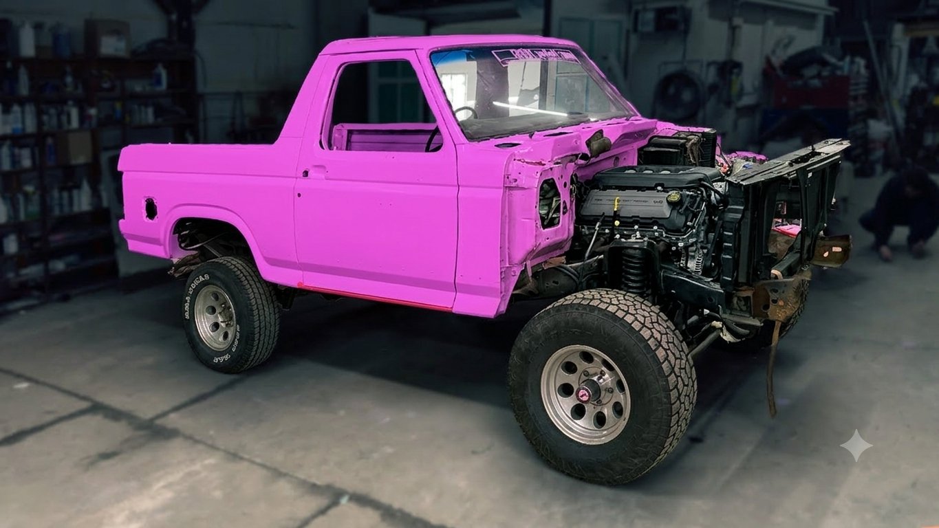 Coyote Bronco gets a new coat of paint