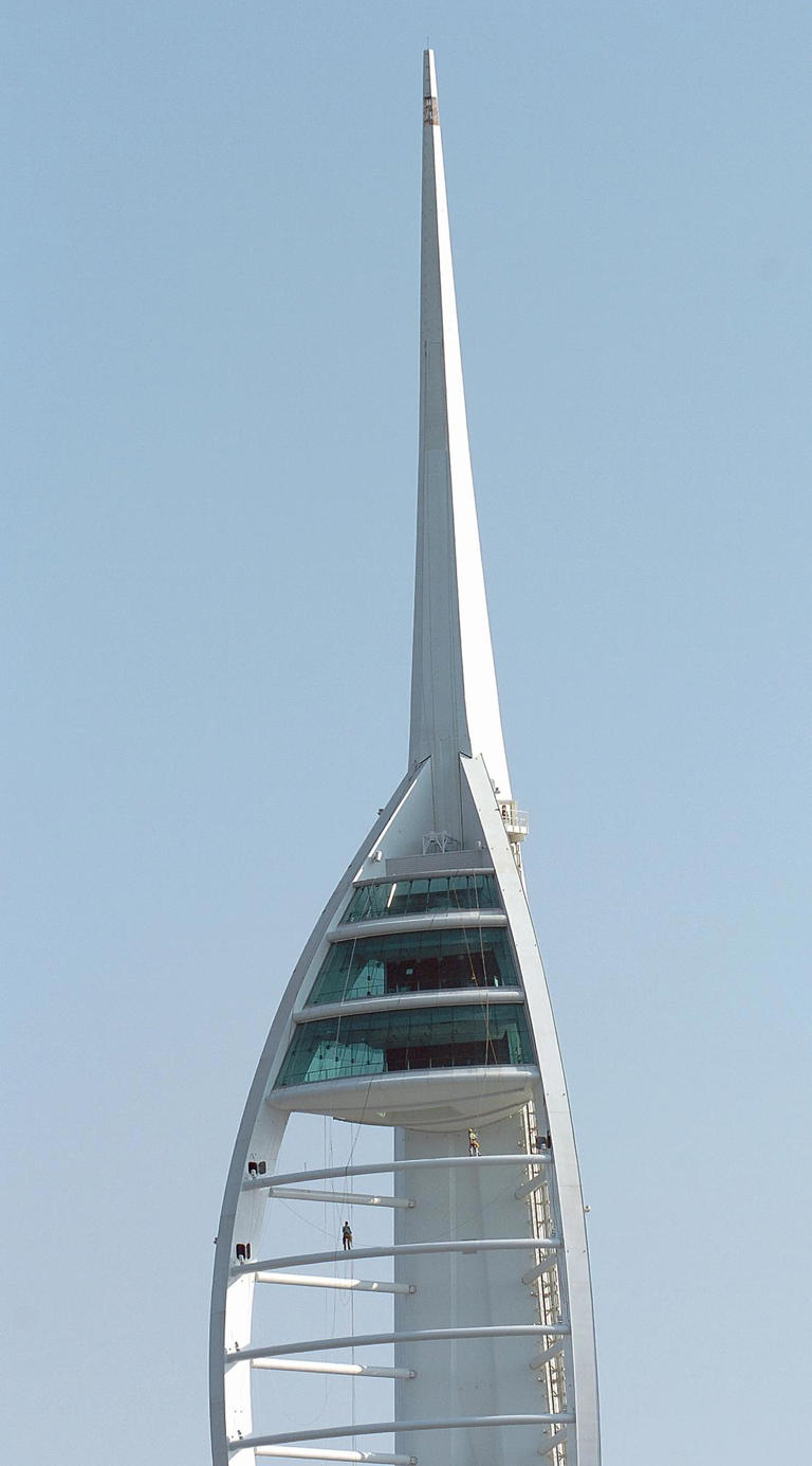 Rare pictures show building of Portsmouth's iconic Spinnaker Tower