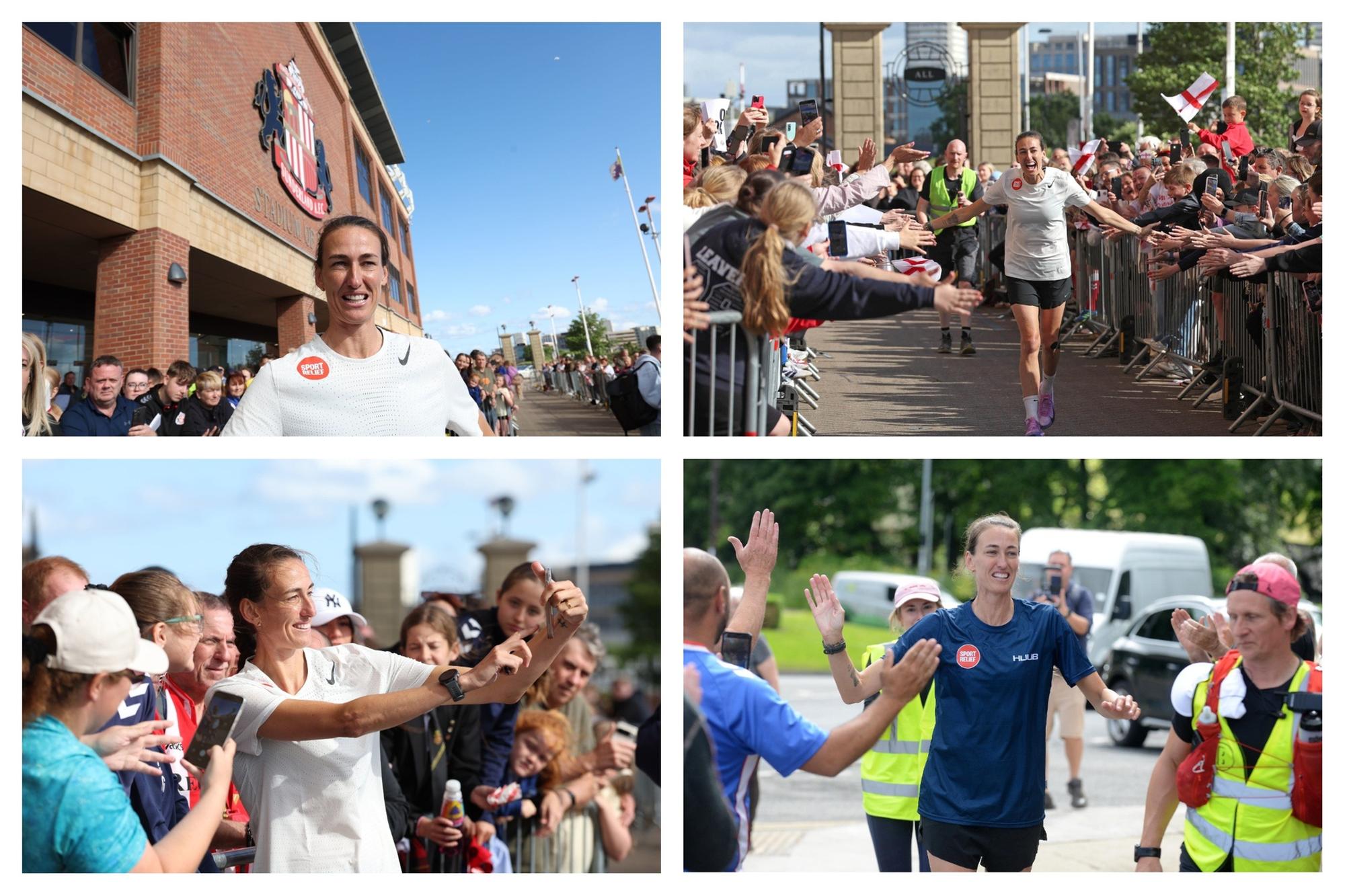 In pictures: Marvellous Mackem Jill Scott completes her 388-mile Sports ...